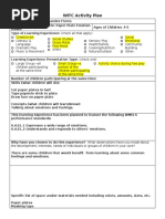 TSG Objectives Sheet 2021 | PDF | Conversation | Concept