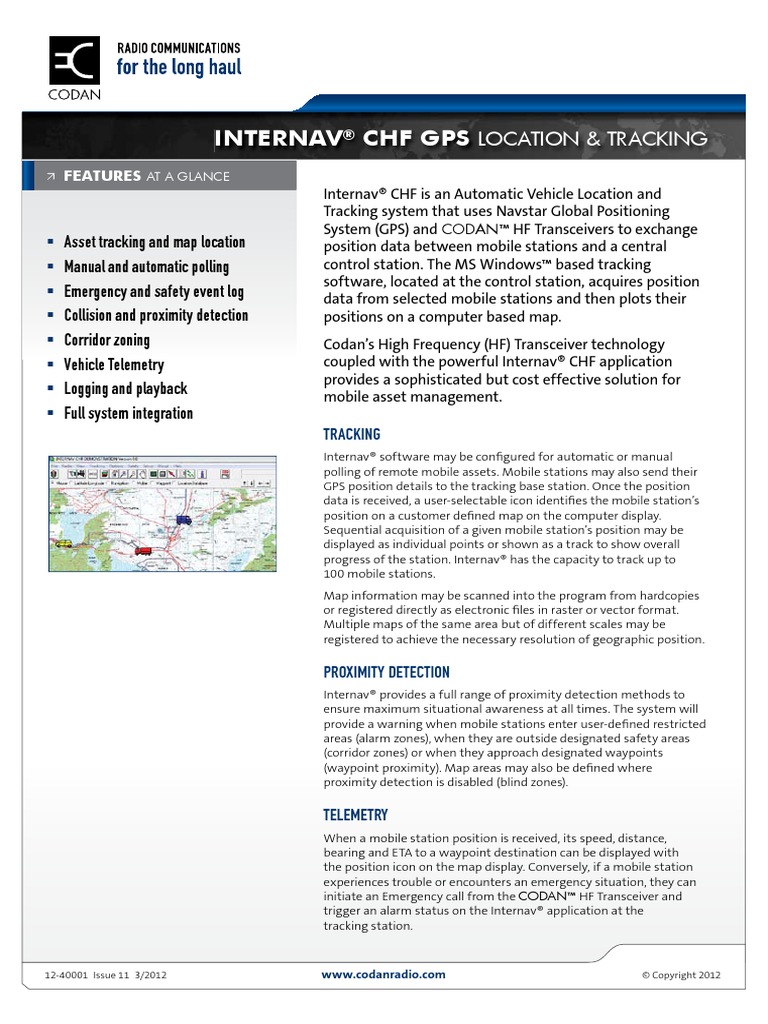 Codan Internav PDF | PDF | Global Positioning System | Telecommunications