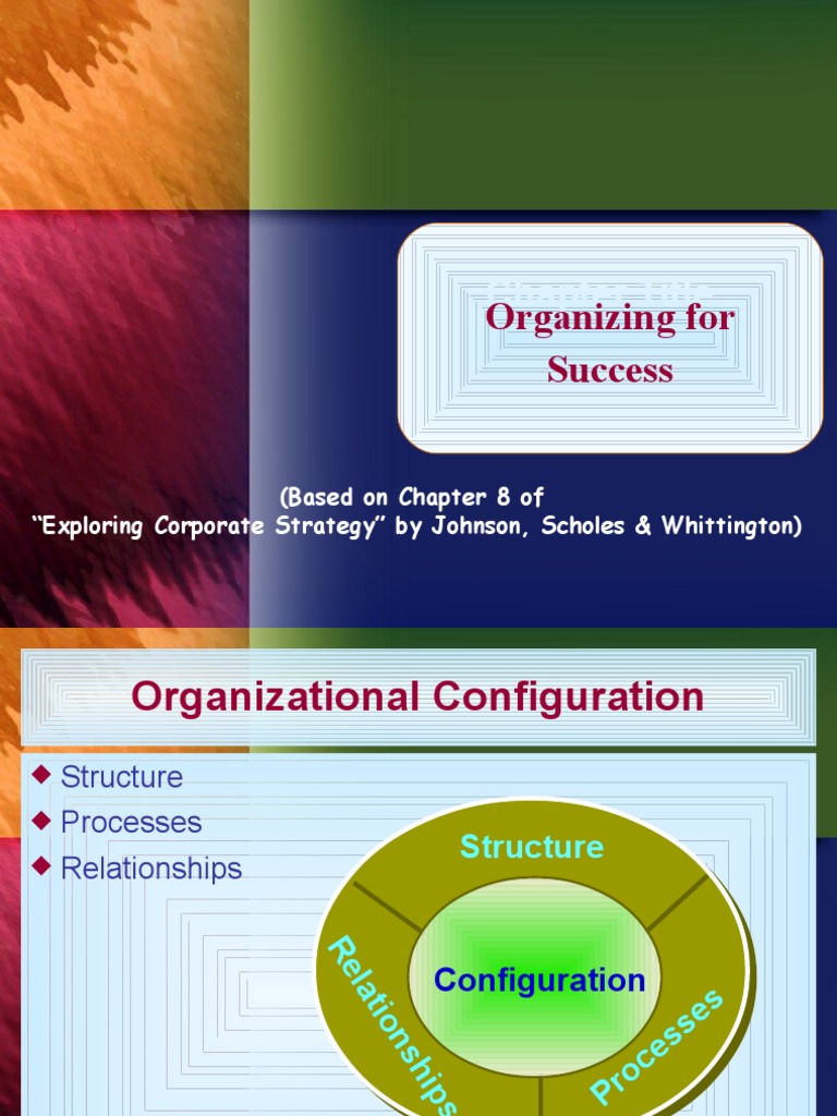 Organizing For Success: Chapter Title | PDF | Organizational Structure ...