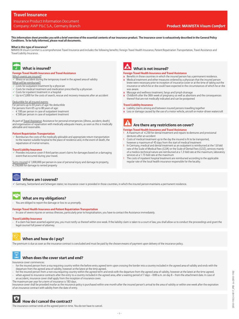 Travel Insurance | PDF | Insurance | Indemnity