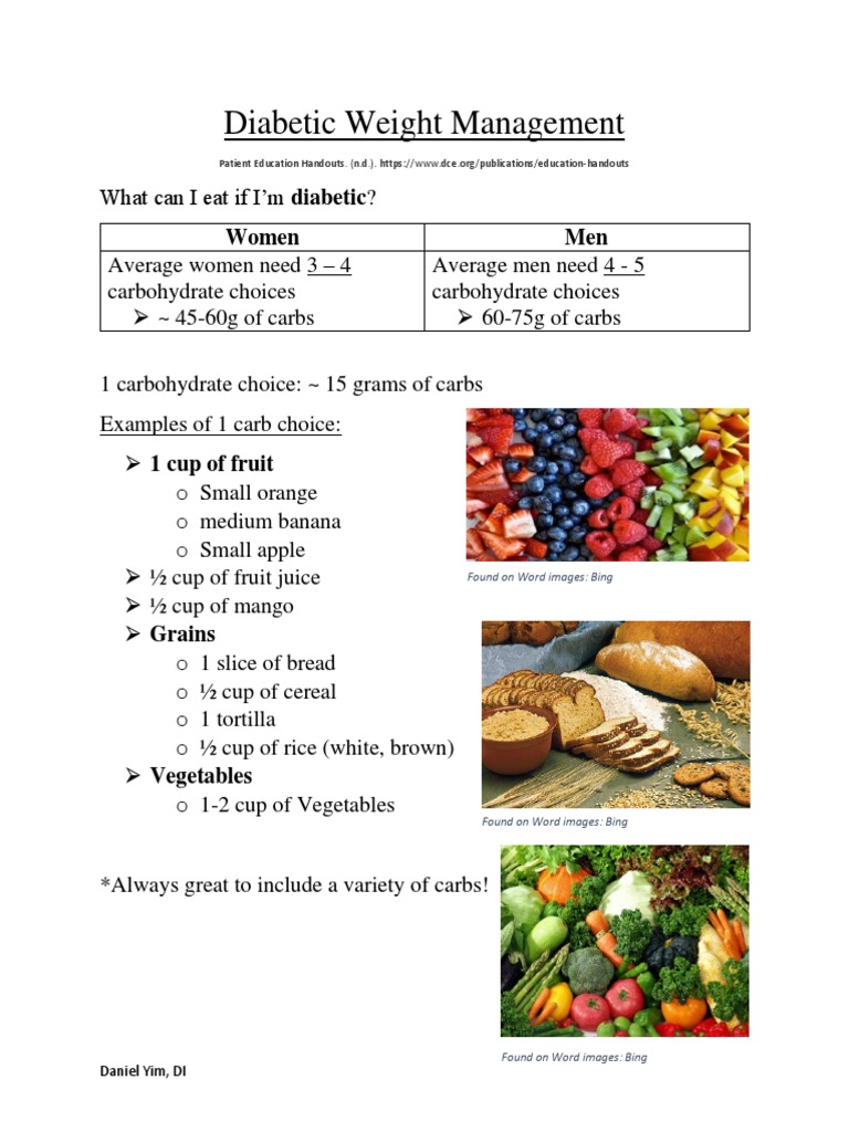 Diabetic Weight Management | PDF