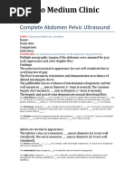 Usg Upper Abdomen Report Format | PDF