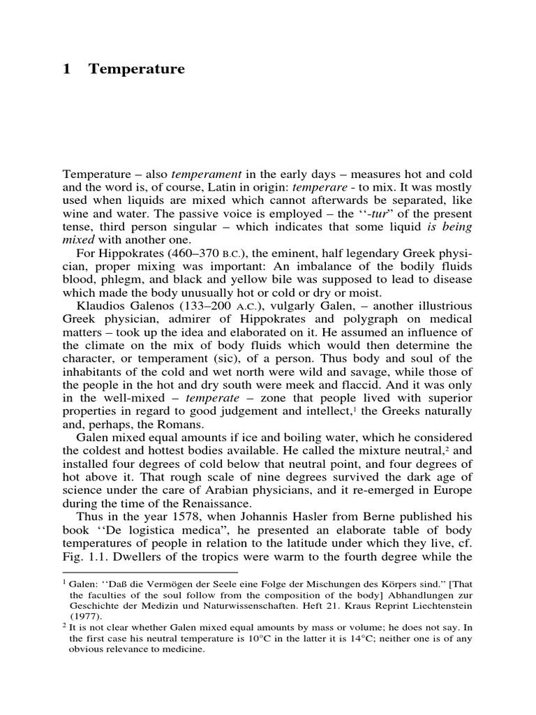 History of Temperature Measurement | PDF | Celsius | Temperature