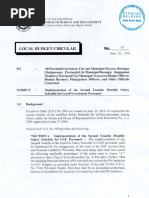 DBM Local Budget Circular No. 63-Barangay | PDF | Salary | Justice