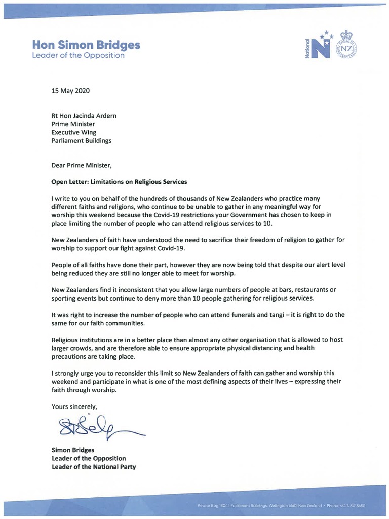 Letter To The Prime Minister | PDF