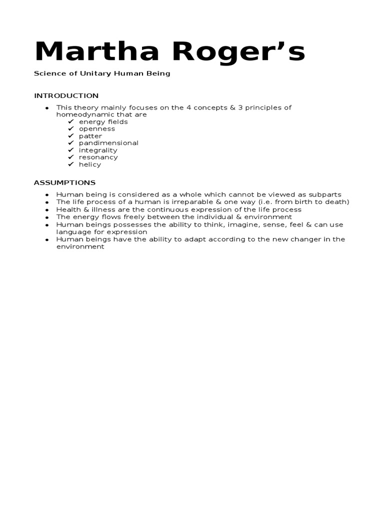 Martha Roger Handout | PDF | Self-Improvement | Science & Mathematics