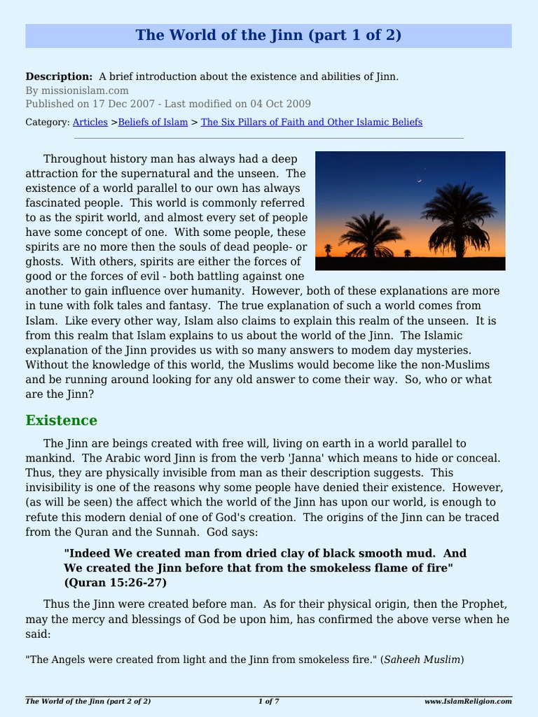 The World of The Jinn Complete From Part 1 To 2 669 en | PDF | Jinn | Satan