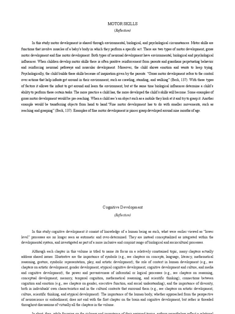 Reflection Paper SPED | PDF | Motor Neuron | Special Education