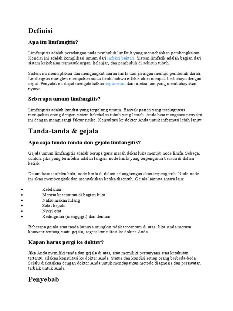 Limfangitis | PDF