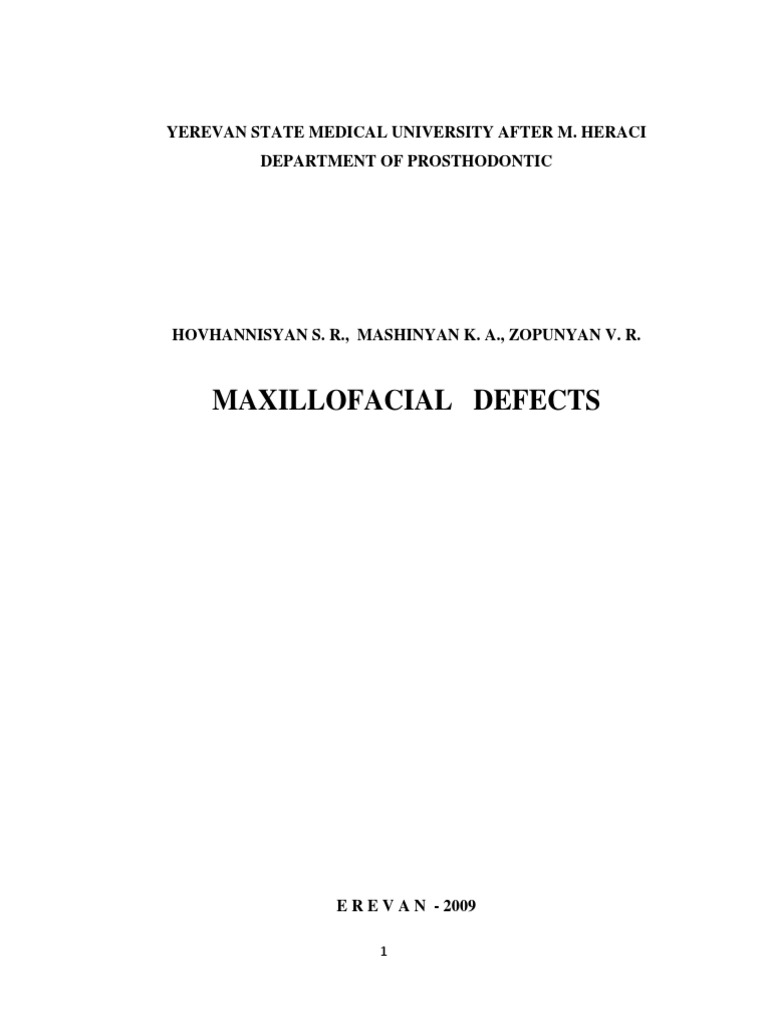 Classification of Maxillary Defects | PDF | Dentures | Prosthodontics