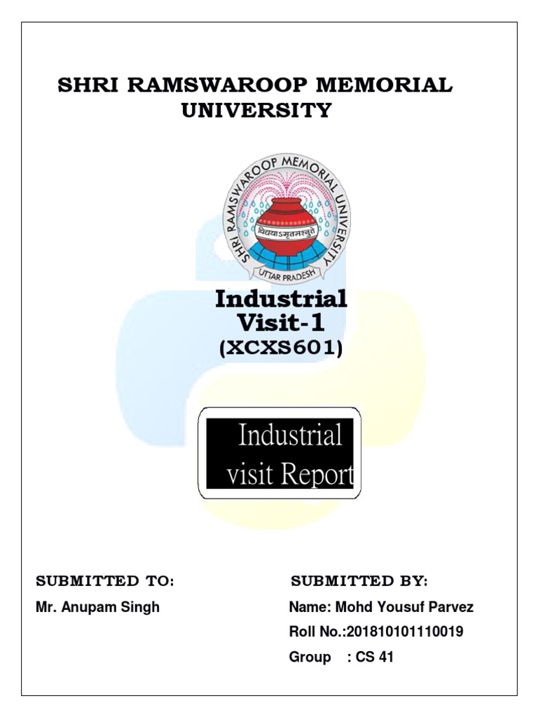 Industrial Visit Report | PDF | Python (Programming Language ...