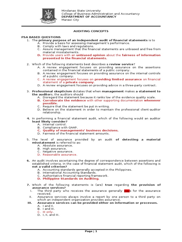 Understanding Review Engagements in Auditing | PDF | Financial Audit ...