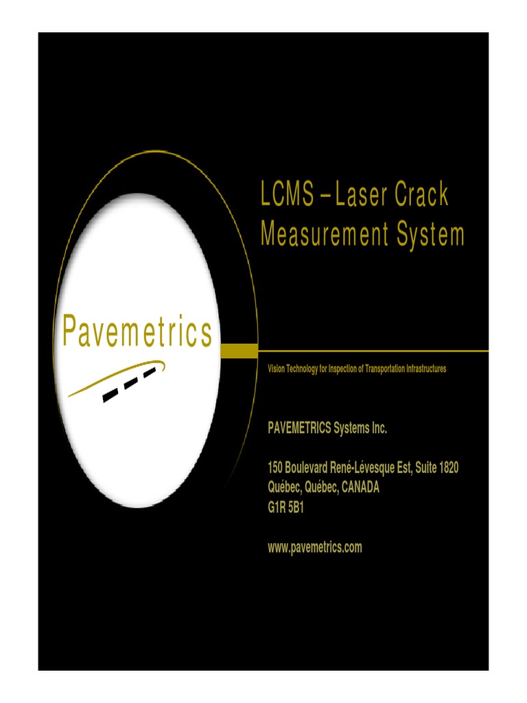 11 - John Laurents - Pavemetrics - 3D Transverse Road Profiling | PDF ...