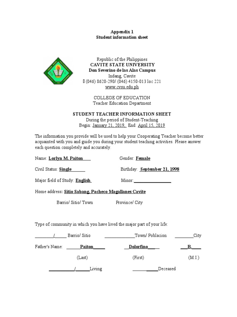 Appendices Front Page FOR PRINTING | PDF | Lesson Plan | Teachers