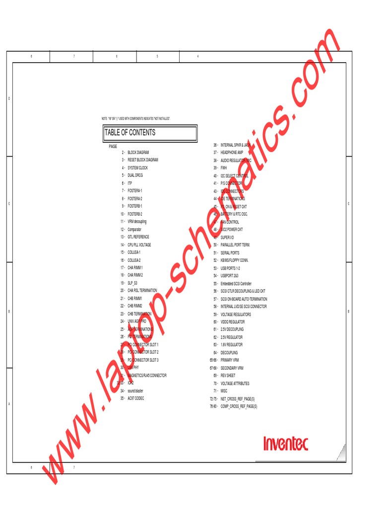 Inventec Laptop Motherboard Schematic Diagram PDF | PDF | Computer ...