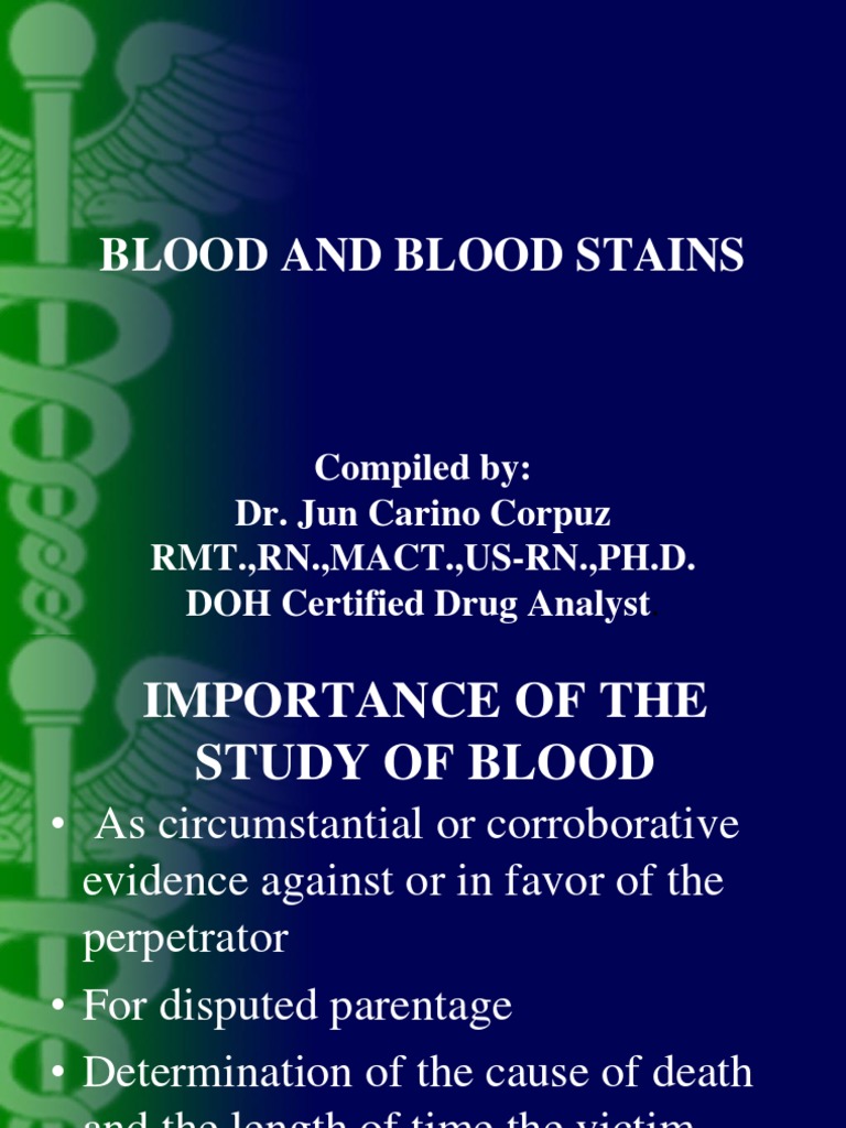 Chapter Iii. Blood and Blood Stains-2 | PDF | Blood Type | Blood