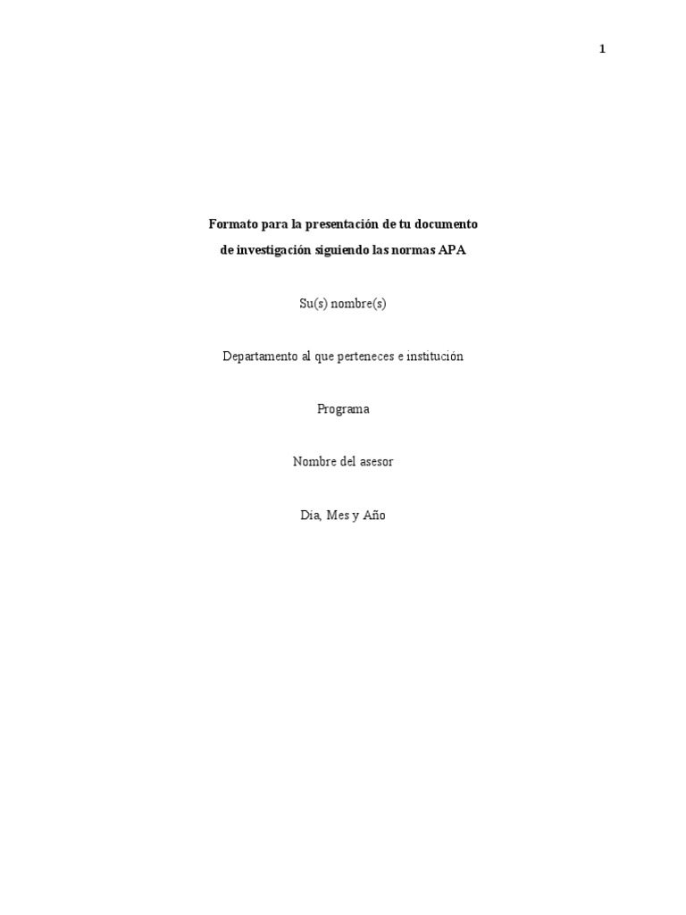 Plantilla Normas Apa 7 Edicion | PDF | Estilo apa | Science
