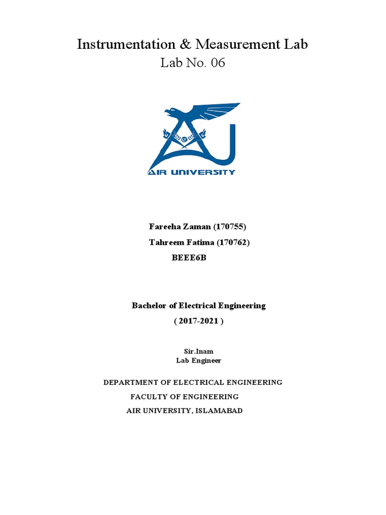 Instrumentation & Measurement Lab | PDF