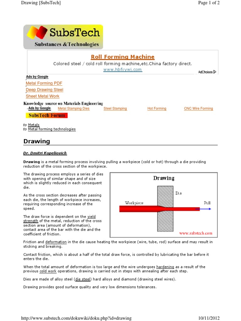 WWW - Substech.com Dokuwiki Doku - PHP Id Drawing | PDF | Rolling (Metalworking) | Steel