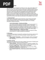 JC Key Skills Poster English | PDF | Learning | Information