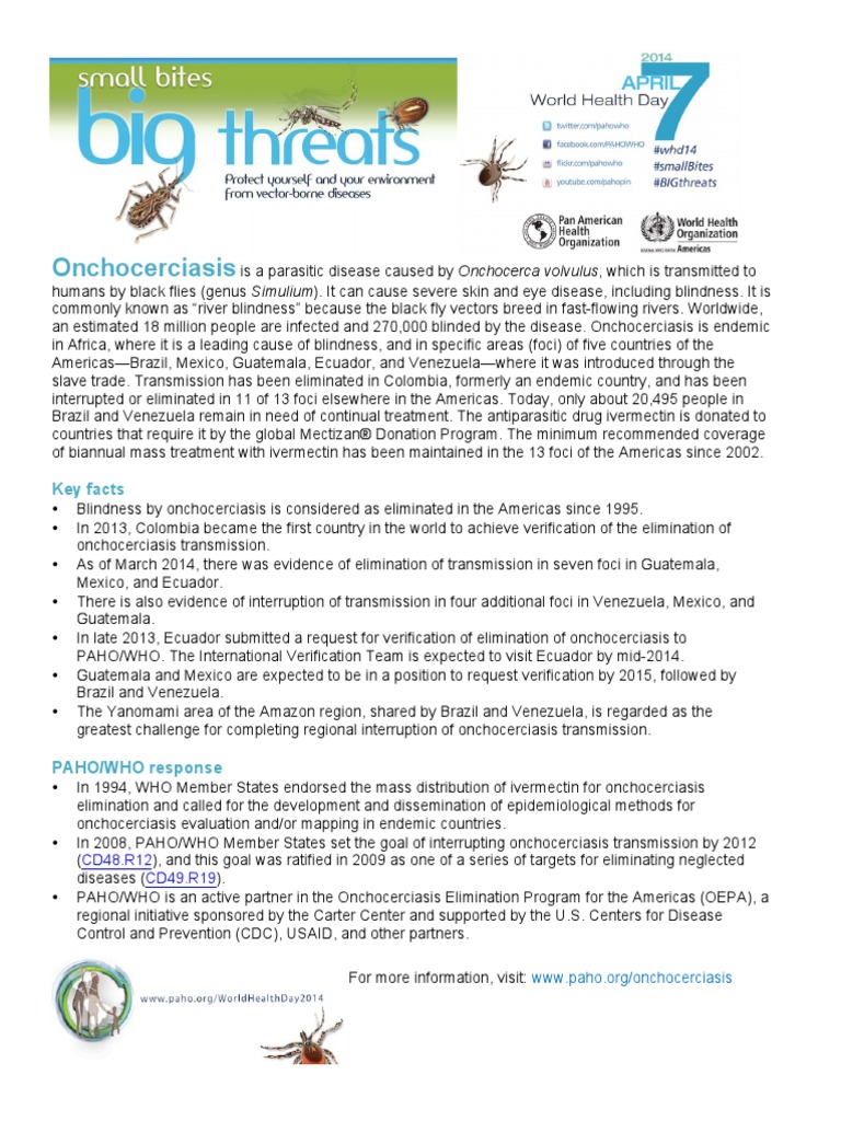 Onchocerciasis: Key Facts | PDF | Clinical Medicine | Medical Specialties