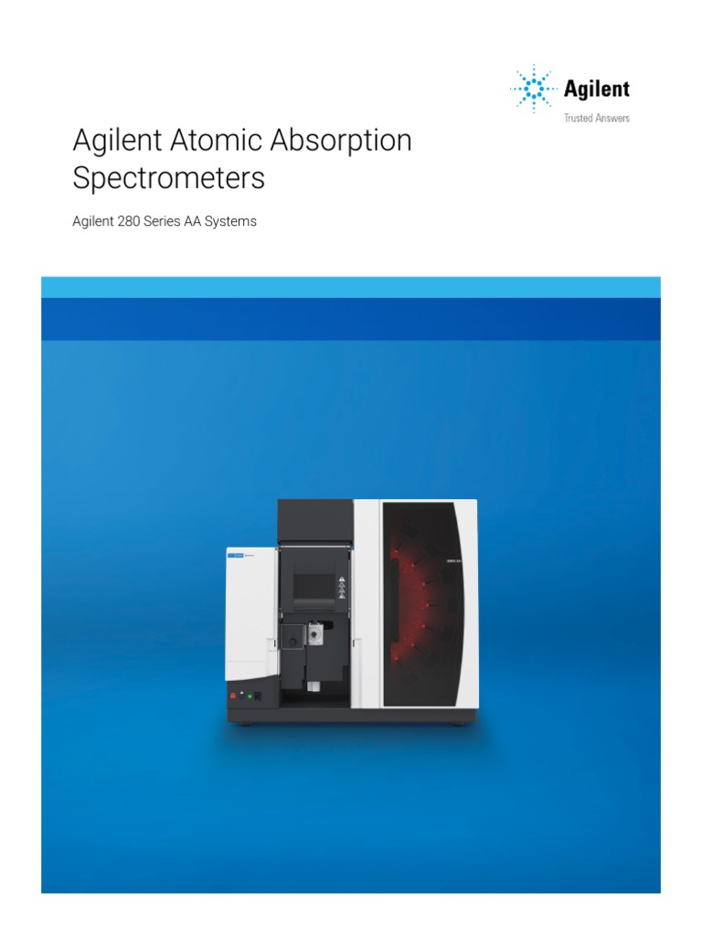 Agilent Atomic Absorption Spectrometers: Agilent 280 Series AA Systems ...