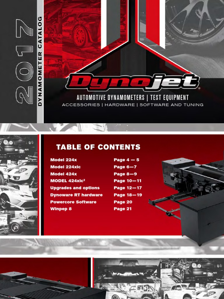 Dynojet Dynamometer Product Catalog | PDF | Horsepower | Manufactured Goods