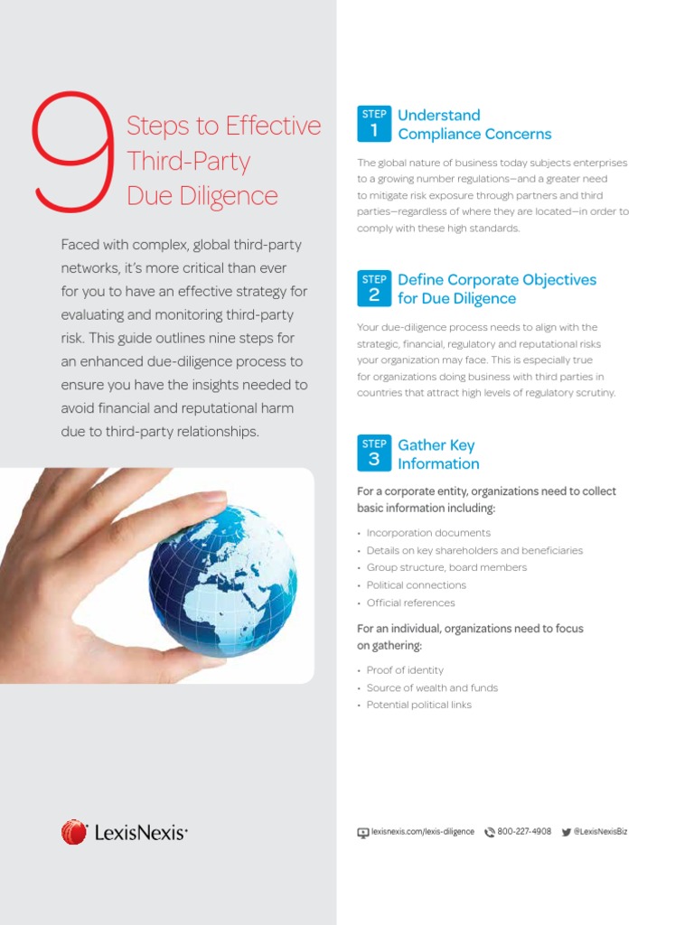 Steps To Effective Third-Party Due Diligence: Understand Compliance ...