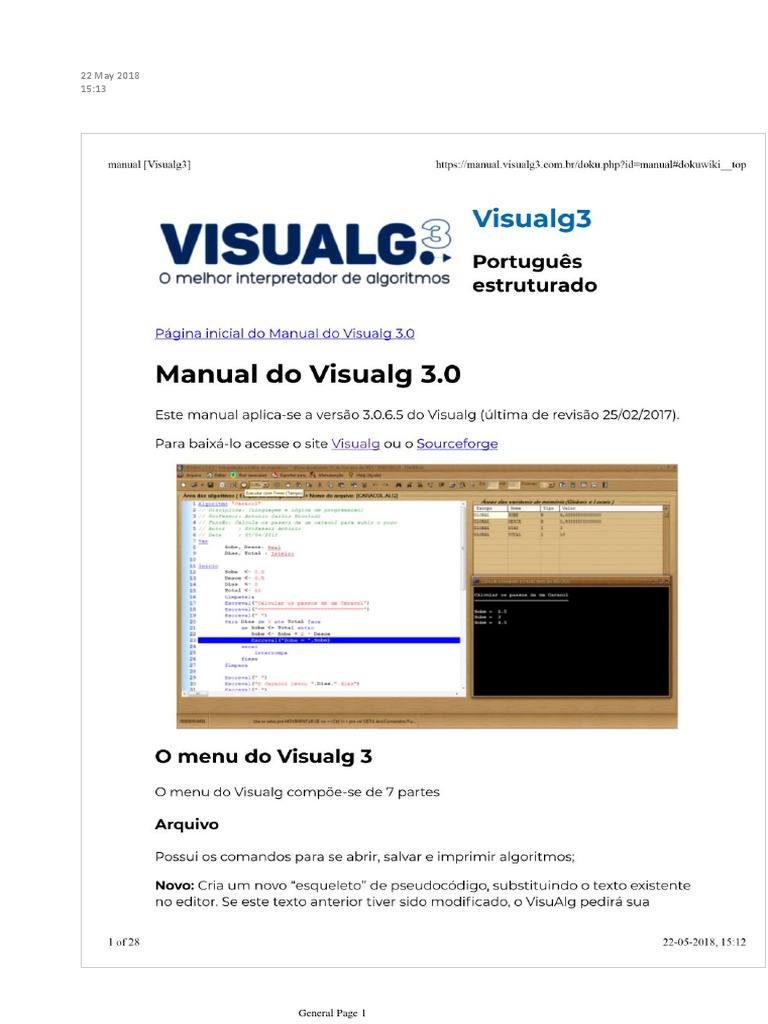 Visualg | PDF