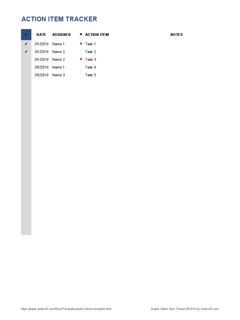 Action Item Tracker | PDF | Computers
