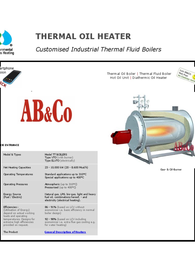 Custom Vertical Thermal Oil Heaters | PDF | Boiler | Chimney