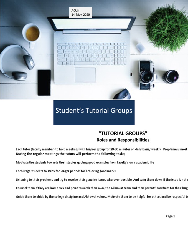 Tutorial Groups Acuk | PDF | Tutor | Action (Philosophy)