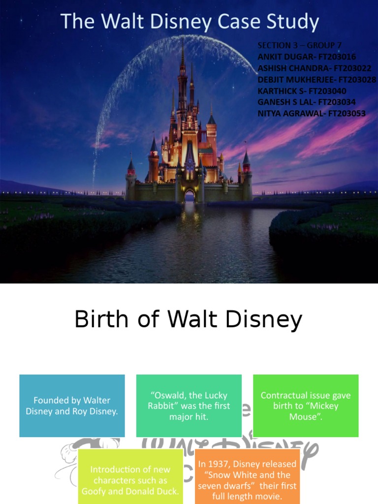 The Walt Disney Case Study | PDF | The Walt Disney Company | Walt Disney