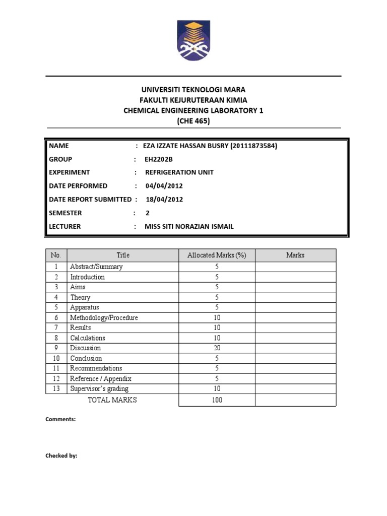 Full Report Thermo Lab 2 | PDF | Heat Pump | Refrigeration