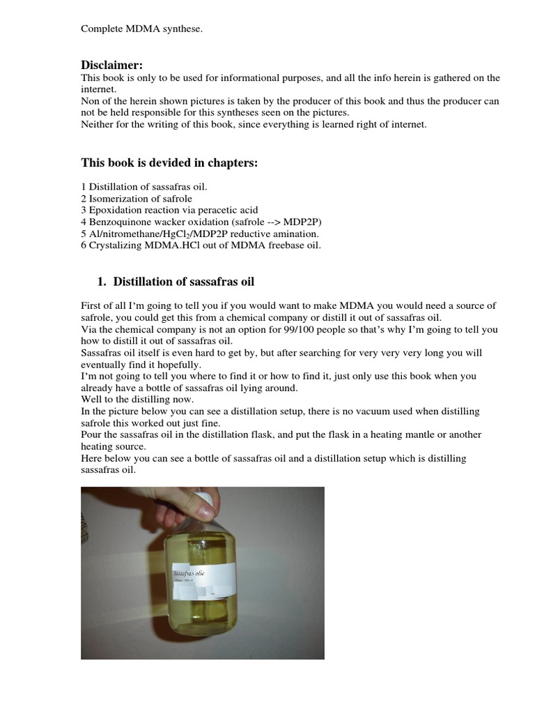 Complete MDMA Synthese | PDF | Distillation | Solution
