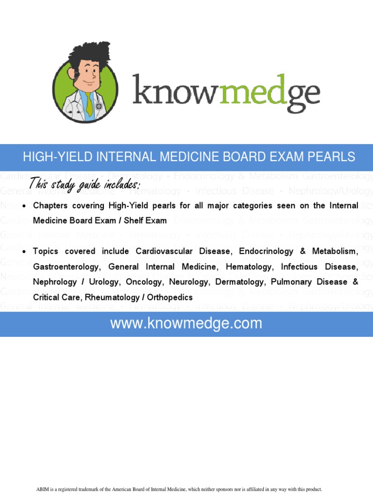 High Yield Internal Medicine Board Exam Pearls PDF | PDF | Adrenal ...