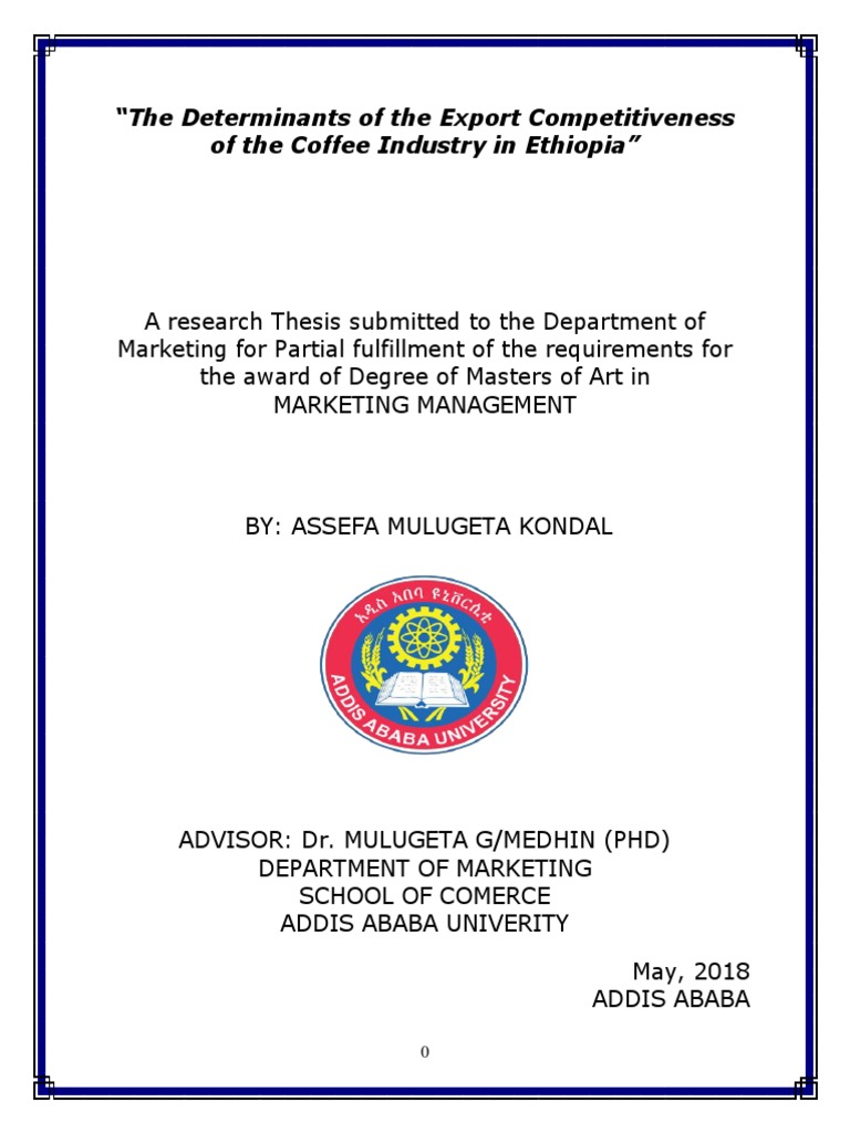 Assefa Mulugeta PDF | PDF | Exports | Coffee