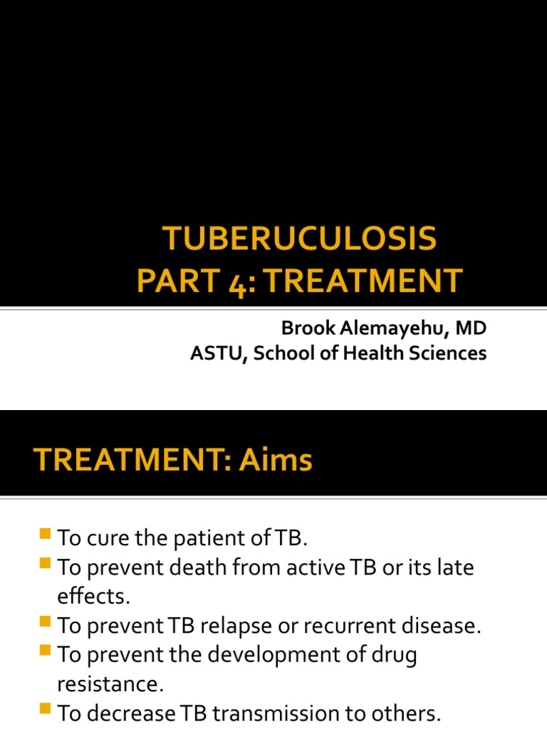 Tuberculosis Treatment Guide | PDF | Tuberculosis | Public Health
