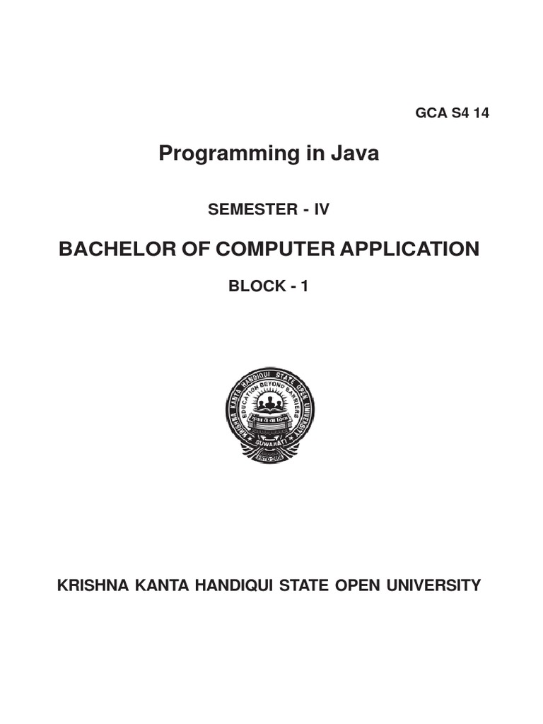 Unit 1 Intro To Java (By Arabinda Saikia) Edited | PDF | Java Virtual ...