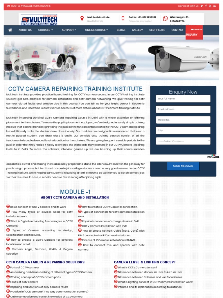 CCTV Camera Repairing Course - CCTV Camera Repairing Institute - CCTV ... CCTV Camera Repairing Course - CCTV Camera Repairing Institute - CCTV ...
