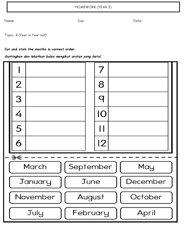 Year 3 Unit 4 - Year in Year Out | PDF