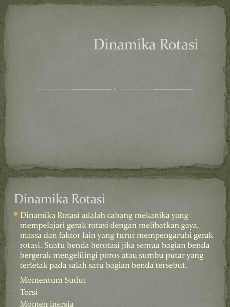 Dinamika Rotasi: Torsi dan Momen Inersia | PDF | Ilmu Sosial | Metode ...
