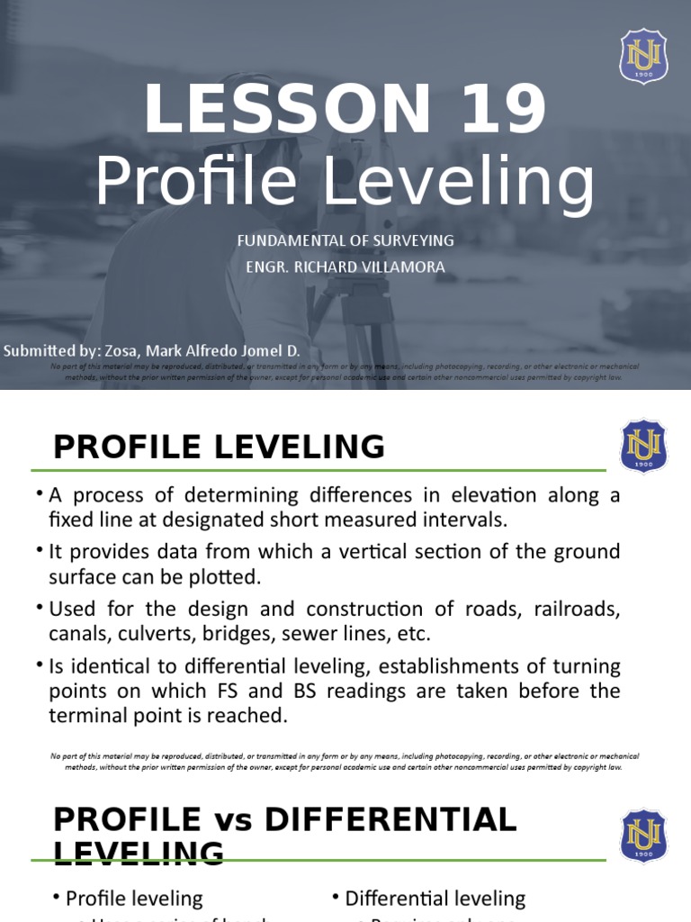 Profile Leveling Lec | PDF | Copyright | Business