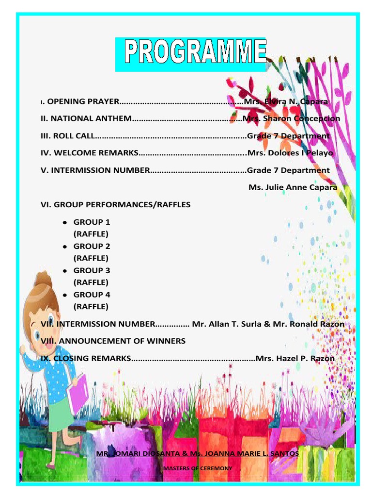 Teachers' Day Celebration Programme | PDF