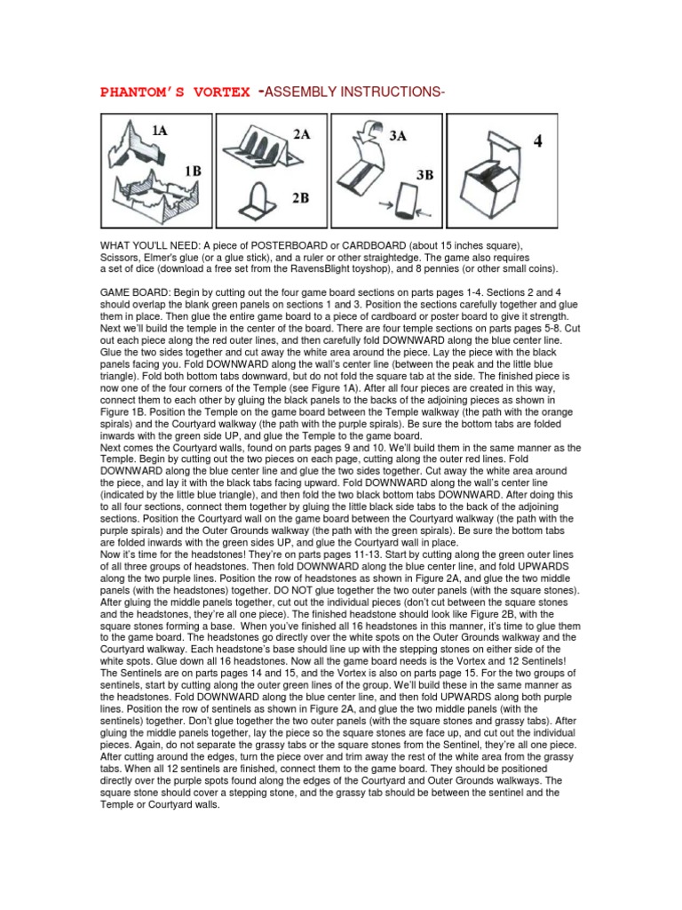 Phantom'S Vortex: Assembly Instructions | PDF | Nature