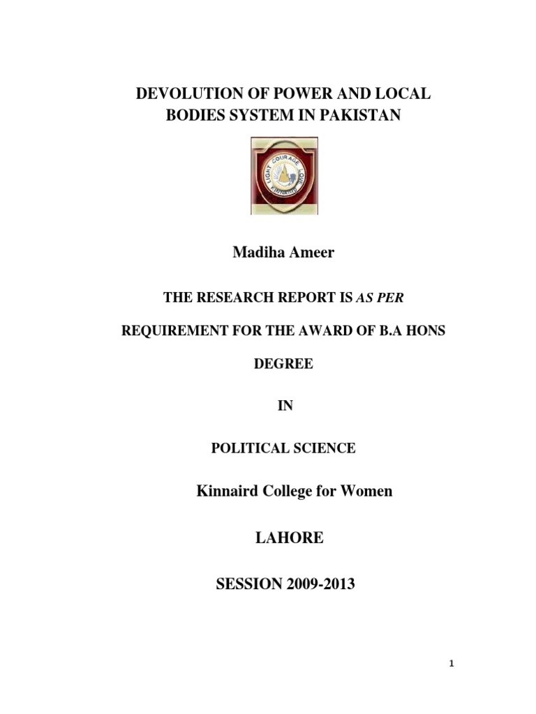 Devolution of Power and Local Bodies Sys PDF | PDF | Good Governance ...