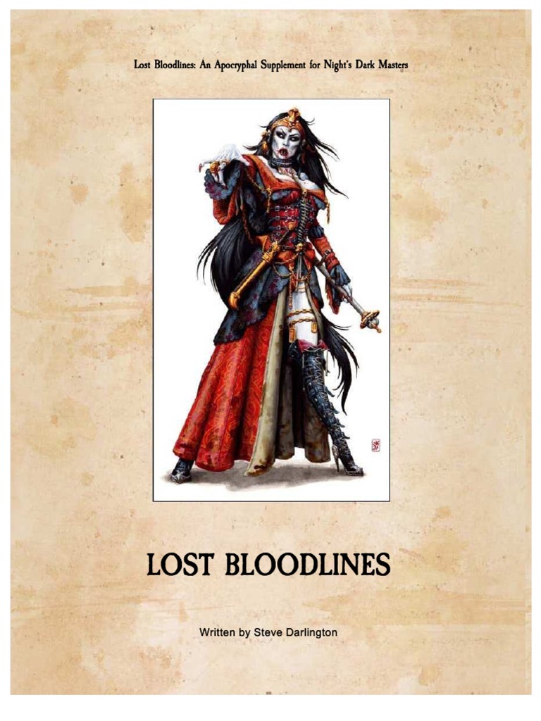 WFRP Night's Dark Masters Lost Bloodlines | PDF | Necromancy | Vampires