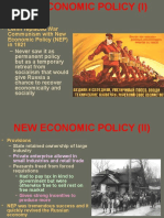 History GR 11 Lenin's Economic Policies | PDF | Communism | Vladimir Lenin