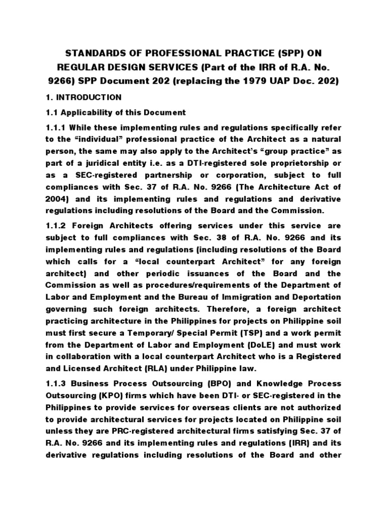 SPPP PDF | PDF | Architect | Per Diem