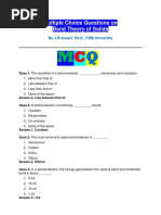 '100 Mcqs of Solid State Physics | PDF